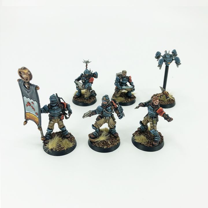 3D Printable Krevarian Dragoon Command Squad by Nate Feyma