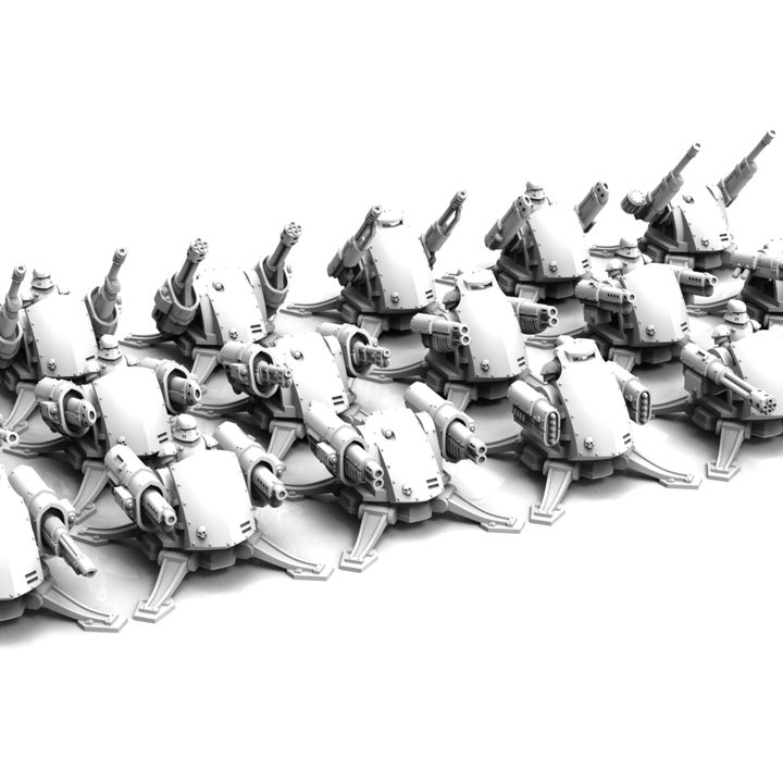 3D Printable Feudal Guard - Defence Turrets by The Makers Cult