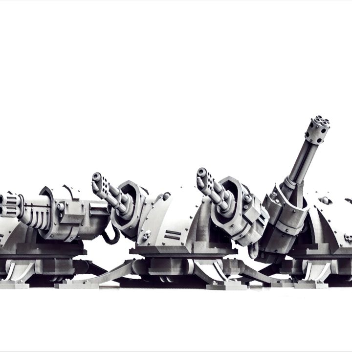 3D Printable Feudal Guard - Defence Turrets by The Makers Cult