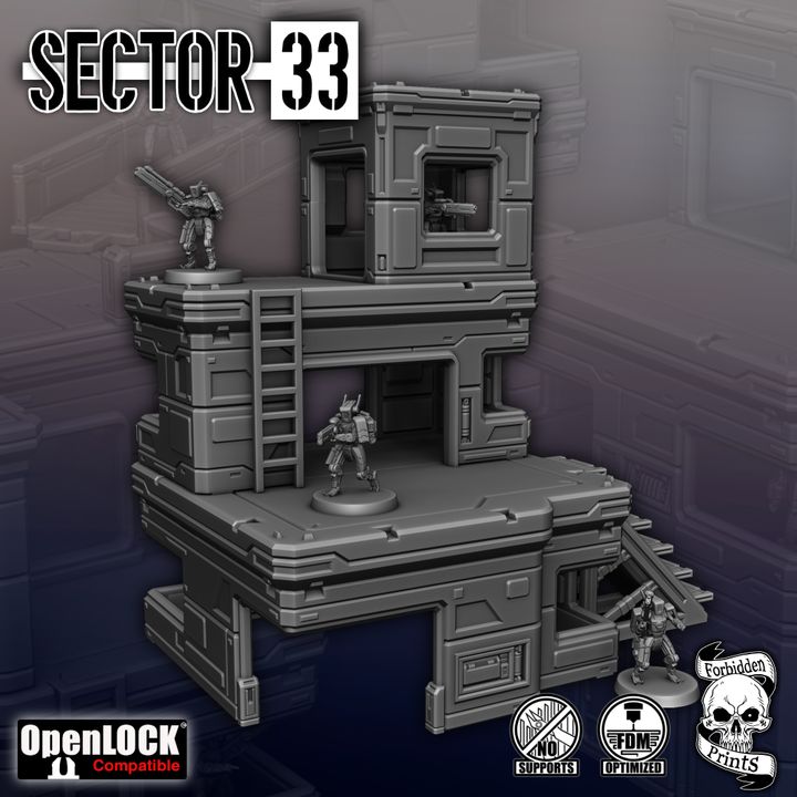 3D Printable SECTOR 33 by Forbidden Prints