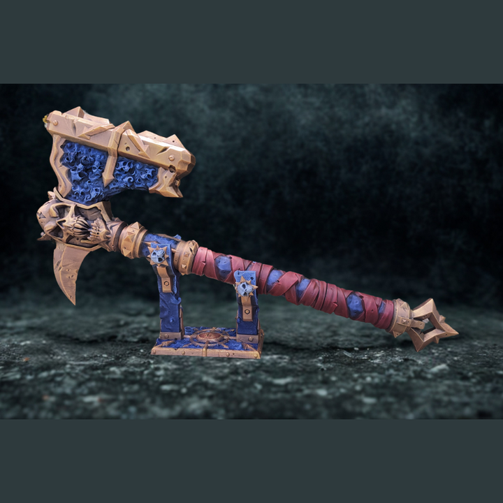 3D Printable Whispers of Distortion, Chaos Battle Hammer, Full Scale ...