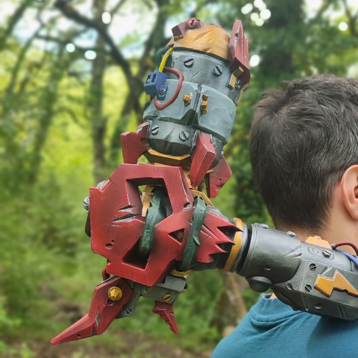 3D Printable Big BONK! Boom, Ork Battle Hammer, Full Scale Modular ...