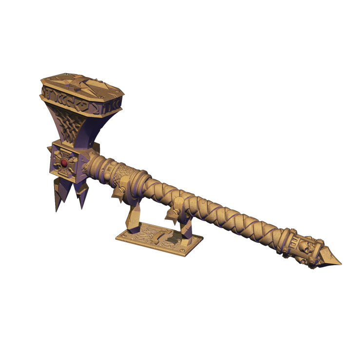 3D Printable Guardian of the Covenant, Full Scale Cosplay Prop, Support ...