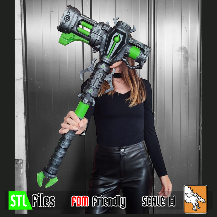 3D Printable Eternity Shatterer, Full Scale Cosplay Prop, Support Free ...