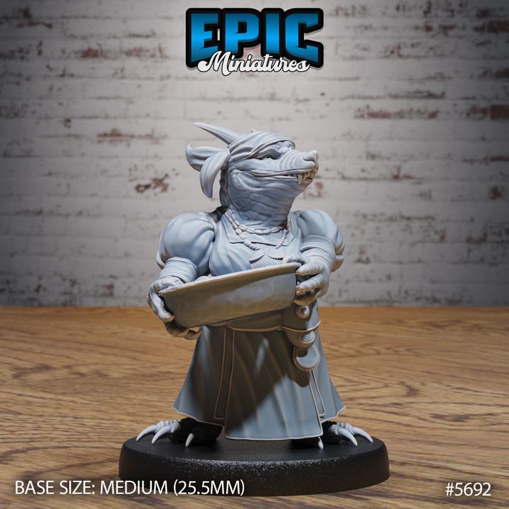 3D Printable Mama Kobold Maid Set / Draconic Lizard Warrior / Dragon ...