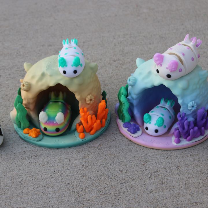 3D Printable Coral Cave Display by Teal Cat Creative