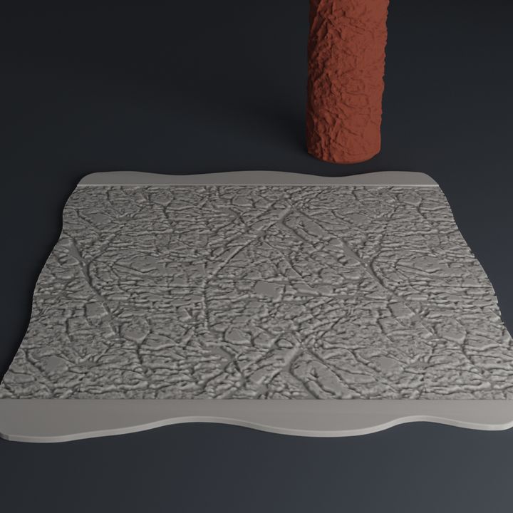 3D Printable DnD Texture Rollers – Wood and tree bark by 3Demon