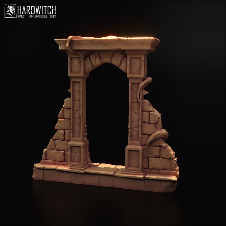 3D Printable The Last Gate diorama by HardWitch-Games