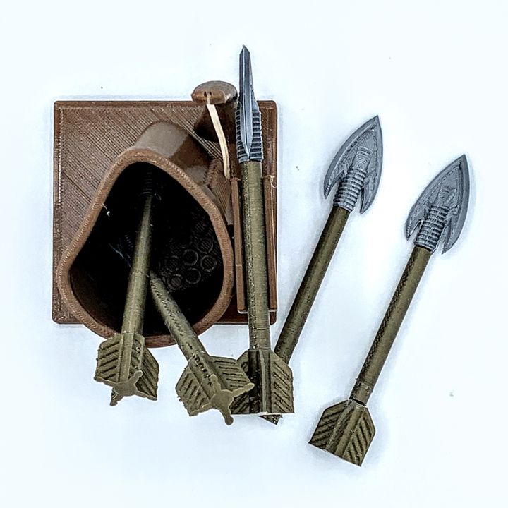 3D Printable Bow & Arrow Ammo Tracker by Pete Ruttman