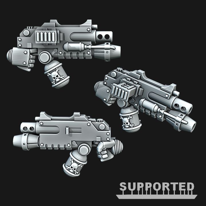 3D Printable SM Combination Weapons by Red Warden Miniatures