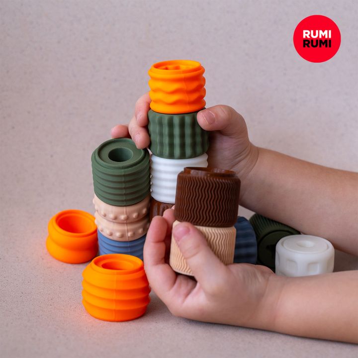 3D Printable Fidget Sensory Toy Blocks Set by Rumi-Rumi