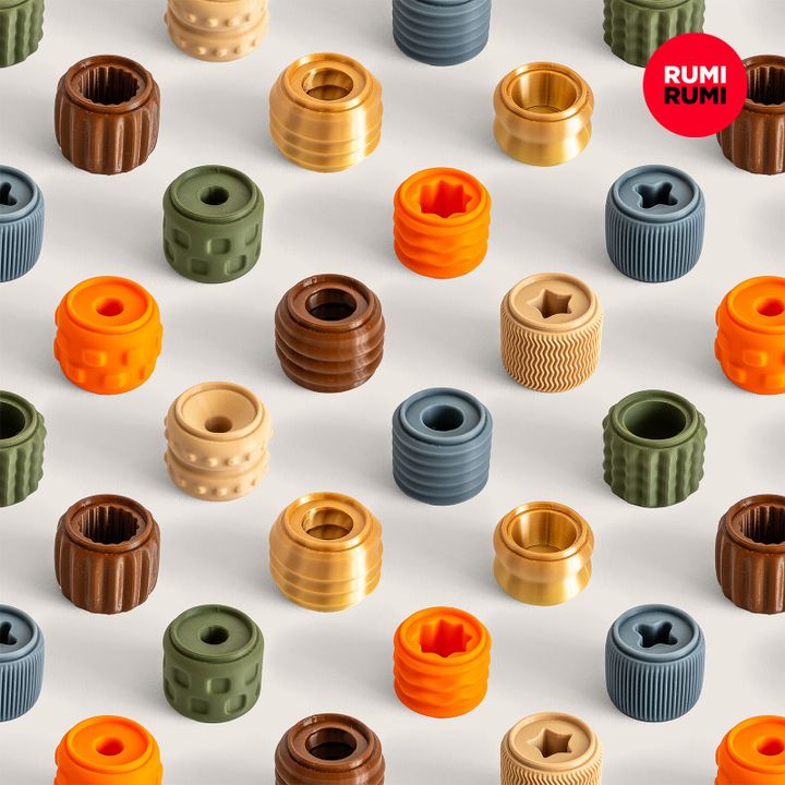 3D Printable Fidget Sensory Toy Blocks Set by Rumi-Rumi