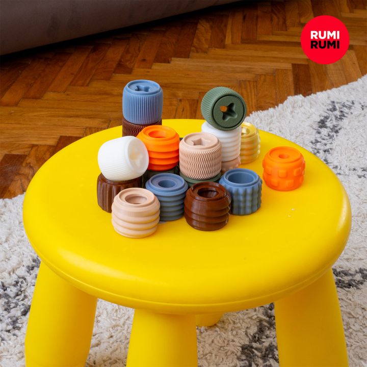 3D Printable Fidget Sensory Toy Blocks Set by Rumi-Rumi
