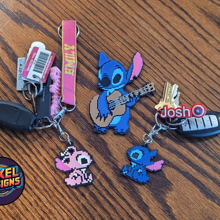 3D Printable Stitch Pixel Art by Pixel Designs