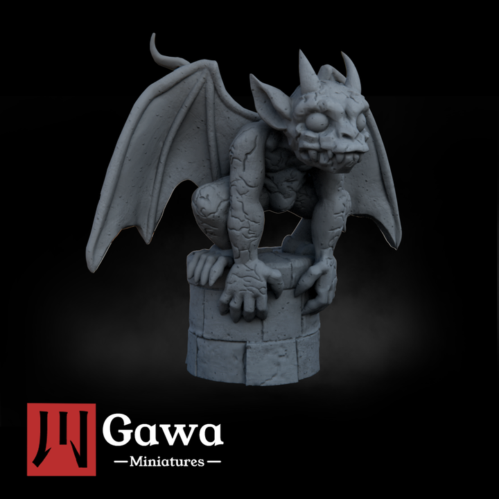 3D Printable Gargoyle by Gawa Miniatures