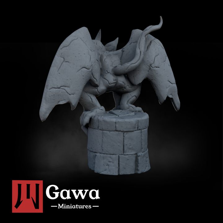 3D Printable Gargoyle by Gawa Miniatures