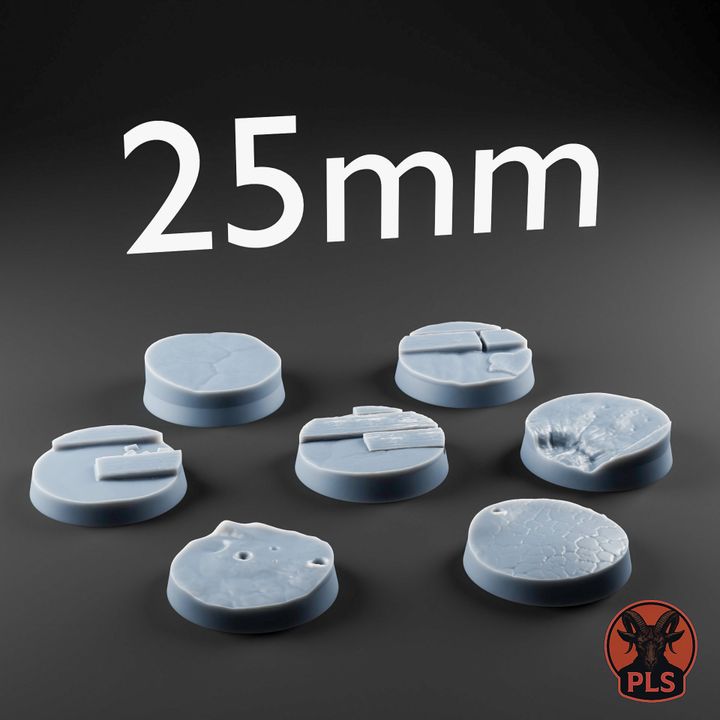 3D Printable Trench Crusade Themed Bases – 25mm, 32mm, 40mm (Set of 15 ...