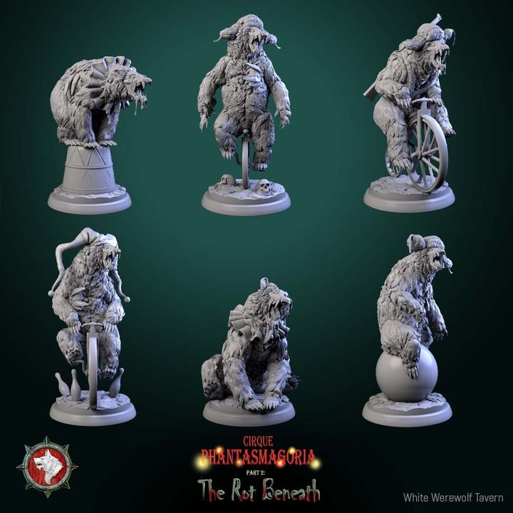 3D Printable The Rotting Riders - 32mm, 6 Pre-supported STLs + 5e Style ...