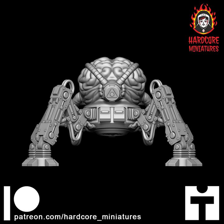 3D Printable Master Brain Shooting by Hardcore Miniatures