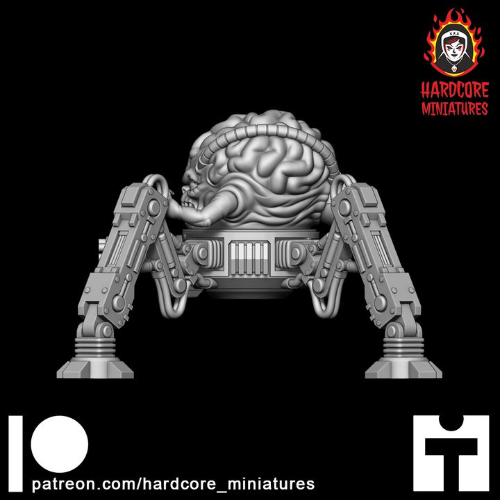 3D Printable Master Brain Standing by Hardcore Miniatures