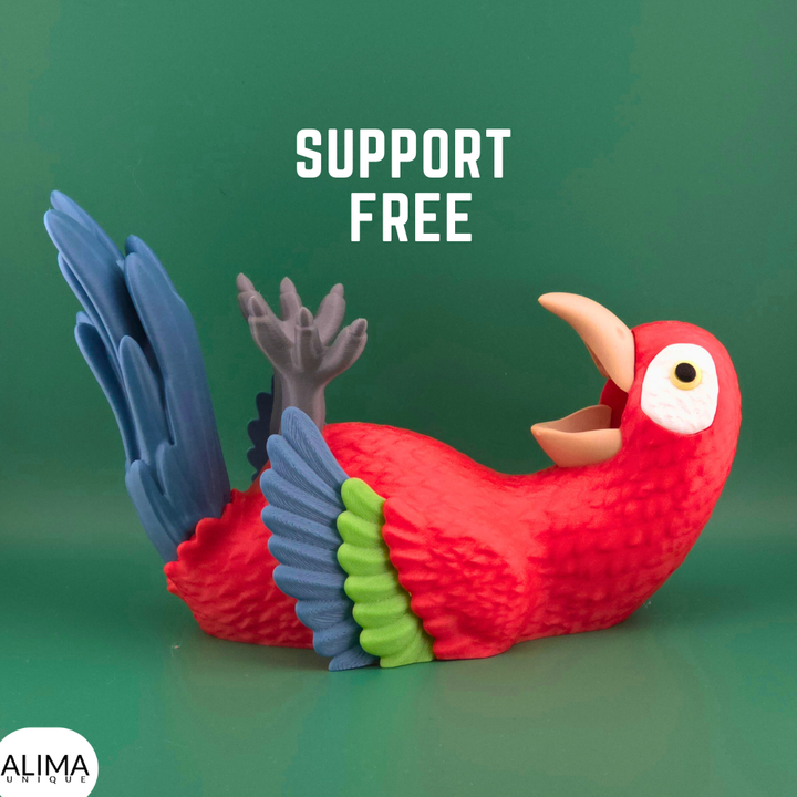 3D Printable Parrot Wine Holder / Print in individual Parts / Home ...