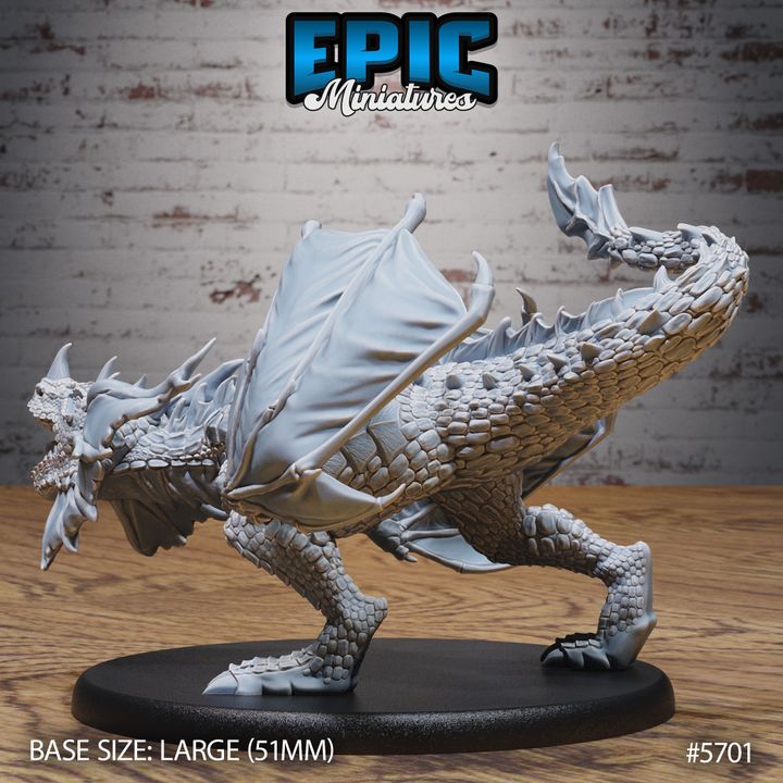 3D Printable Angry Wyvern Set / Dragon Serpent Hybrid / Mountain ...