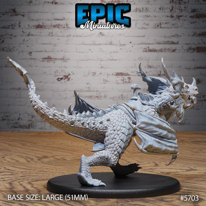 3D Printable Angry Wyvern Set / Dragon Serpent Hybrid / Mountain ...