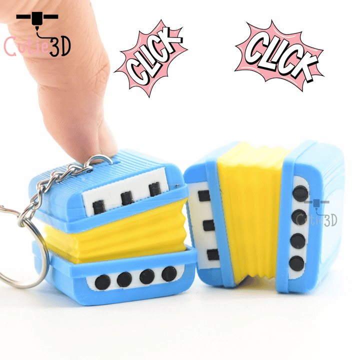 3D Printable Cutie3D Retro Accordion For Music Lovers Keycap Fidget ...