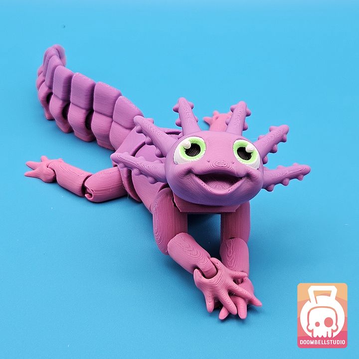 3D Printable The Axolotl 🌊 by DoomBellStudio