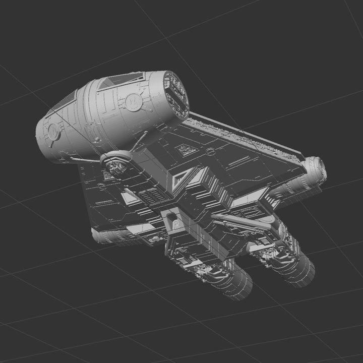 3D Printable Corellian Light Corvette (X-Wing Scale) by Slightly Used ...