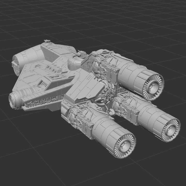 3D Printable Corellian Light Corvette (X-Wing Scale) by Slightly Used ...