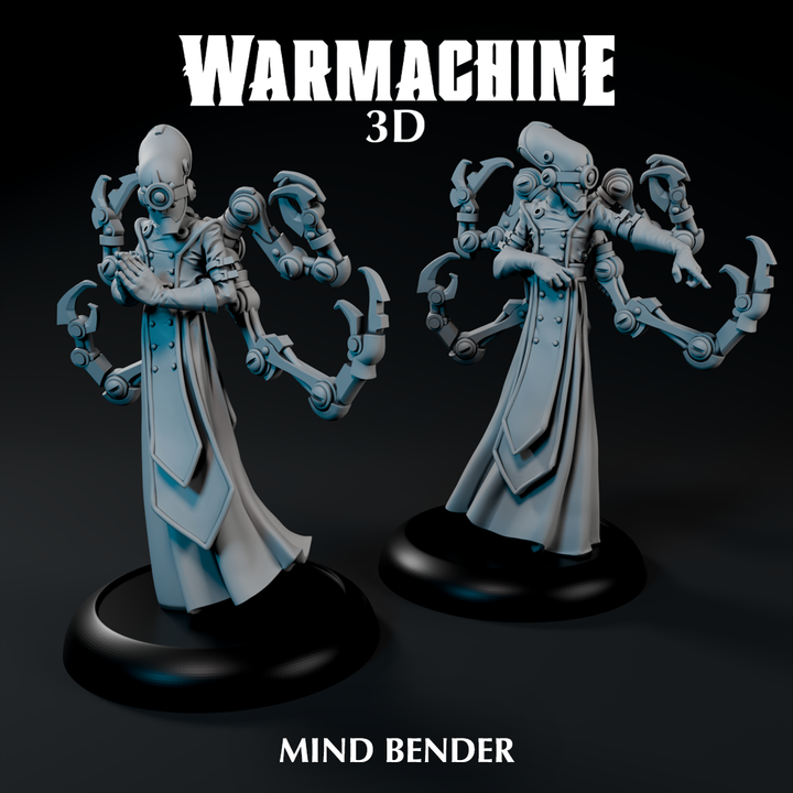 3D Printable WARMACHINE 3D Dark Operations Mind Benders by WARMACHINE 3D