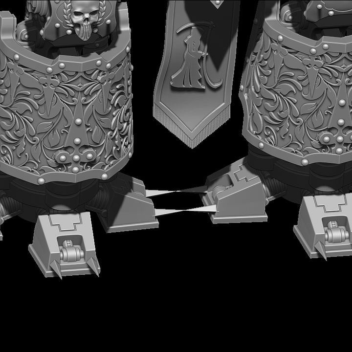 3D Printable Death Knight - Charon the Reaper V2 by Eretek-Miniatures