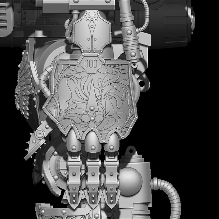 3D Printable Death Knight - Charon the Reaper V2 by Eretek-Miniatures