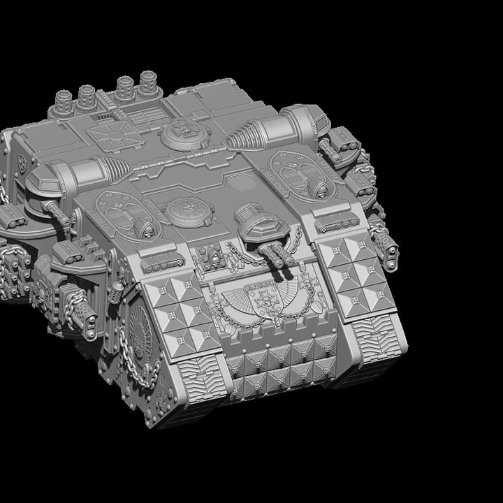 3D Printable Land Destroyer Champion - Relic War Tank by Eretek-Miniatures