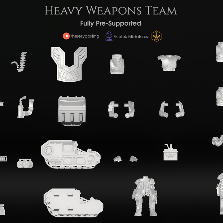 3D Printable Silver Shields Division - Heavy Auxilia Army Builder by ...