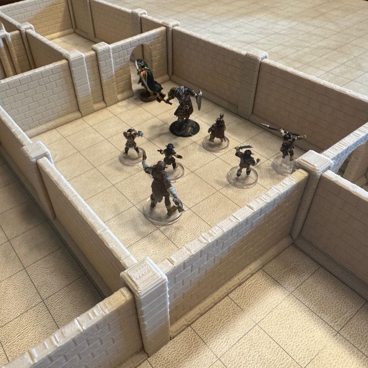 3D Printable Dungeon Walls by Todd Moore