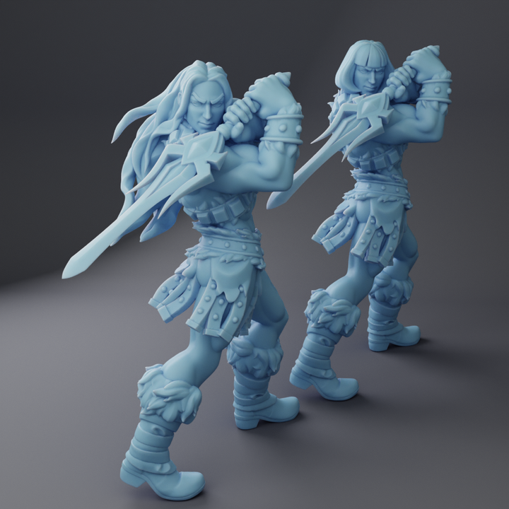 3D Printable Himbro the Barbarian by Twin Goddess Miniatures