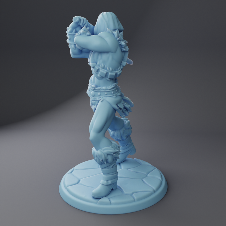 3D Printable Himbro the Barbarian by Twin Goddess Miniatures