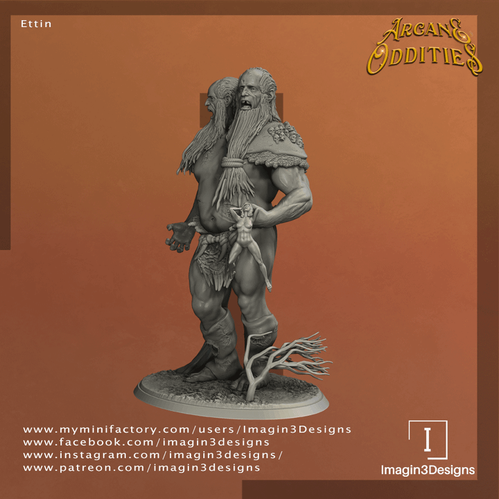 3D Printable Ettin by Imagin3Designs