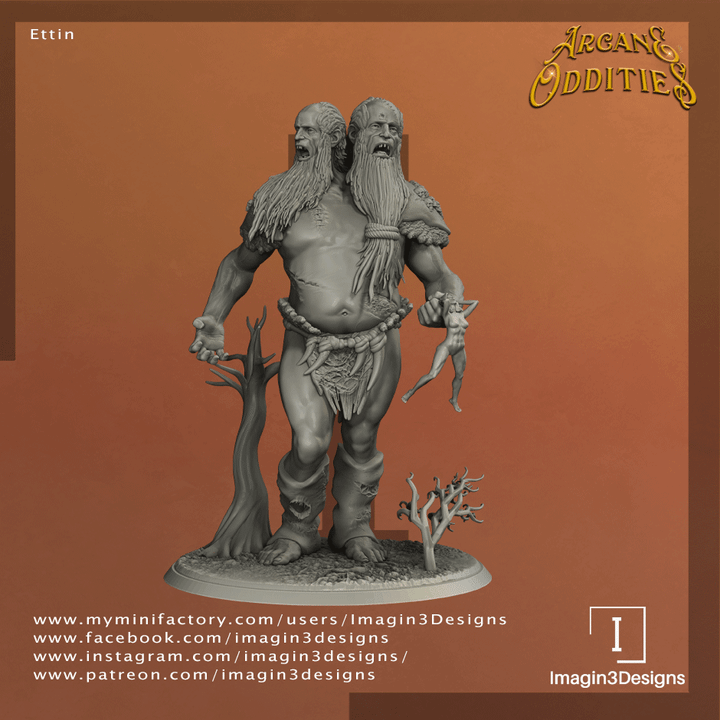 3D Printable Ettin by Imagin3Designs
