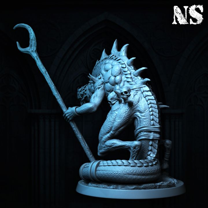 3D Printable Serpent People x4 by NS Miniatures