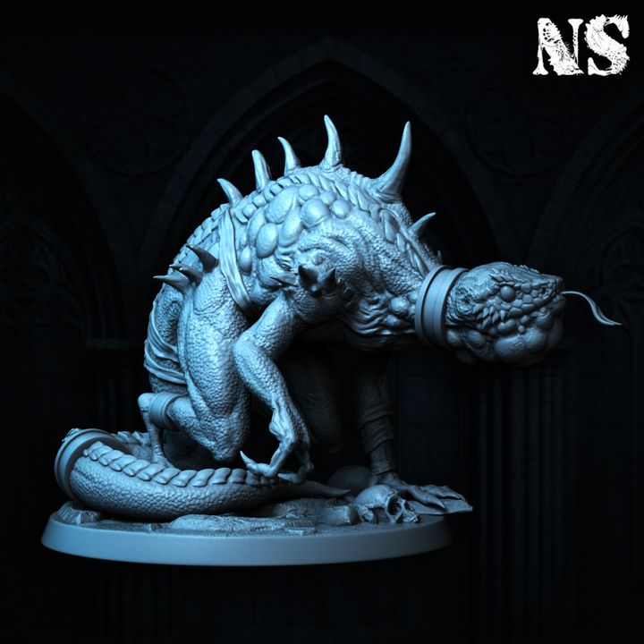 3D Printable Serpent People x4 by NS Miniatures