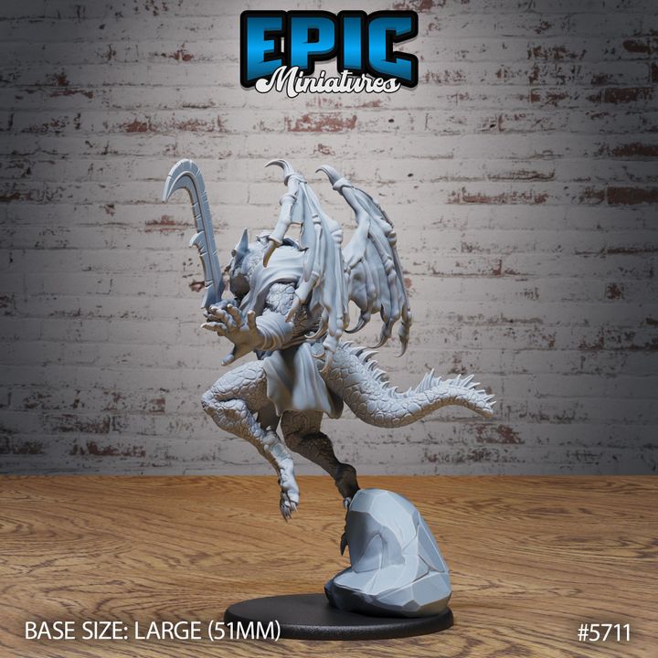 3D Printable Draconian Warrior Attack / Dragon Humanoid / Dragonmen ...