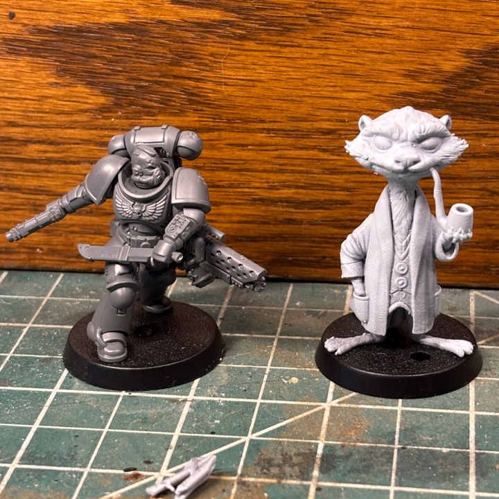 3D Printable Weasel Scholar by Lore Miniatures