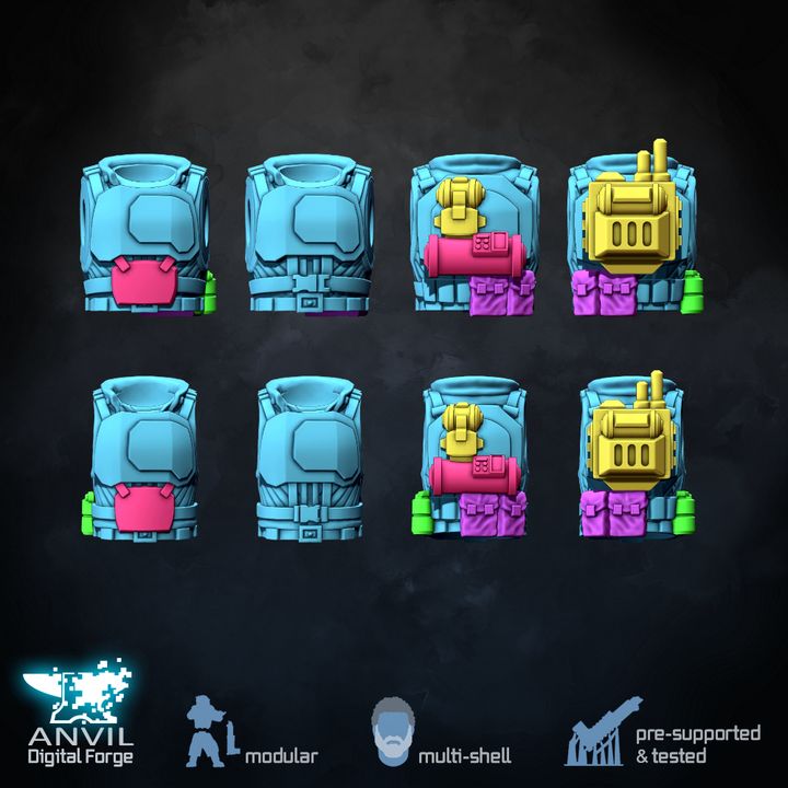 3D Printable Unity Council Marine Corps - Modular Infantry for ...