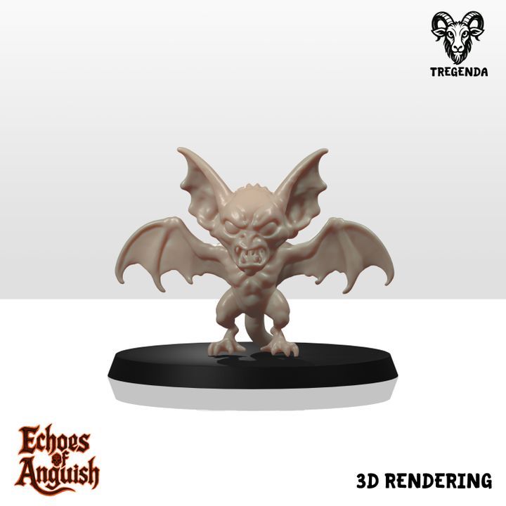 3D Printable Bat Demon by Tregenda