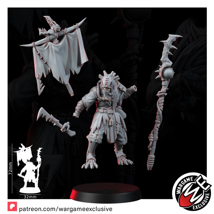 3D Printable GREATER GOOD KROOLL HERDER WITH SAND HOUND by Wargame ...