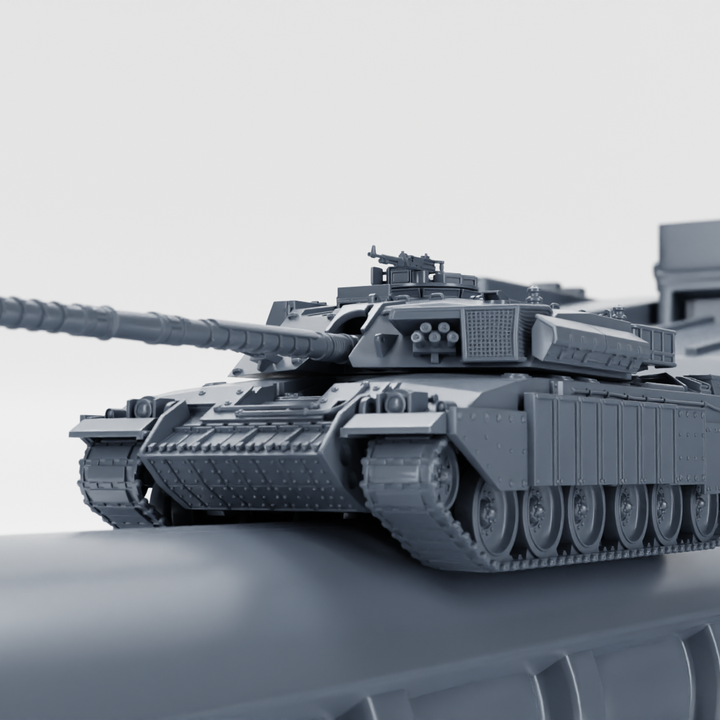 3D Printable Challenger 1 Mk.III (MBT) (UK, Cold War) (1:56 and 1:100 ...