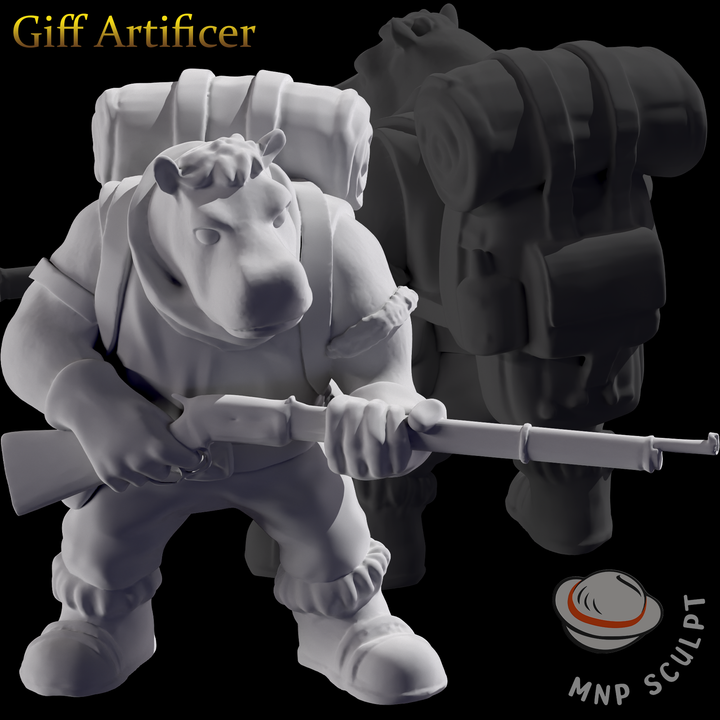 3D Printable Giff Artificer by MNP Sculpt